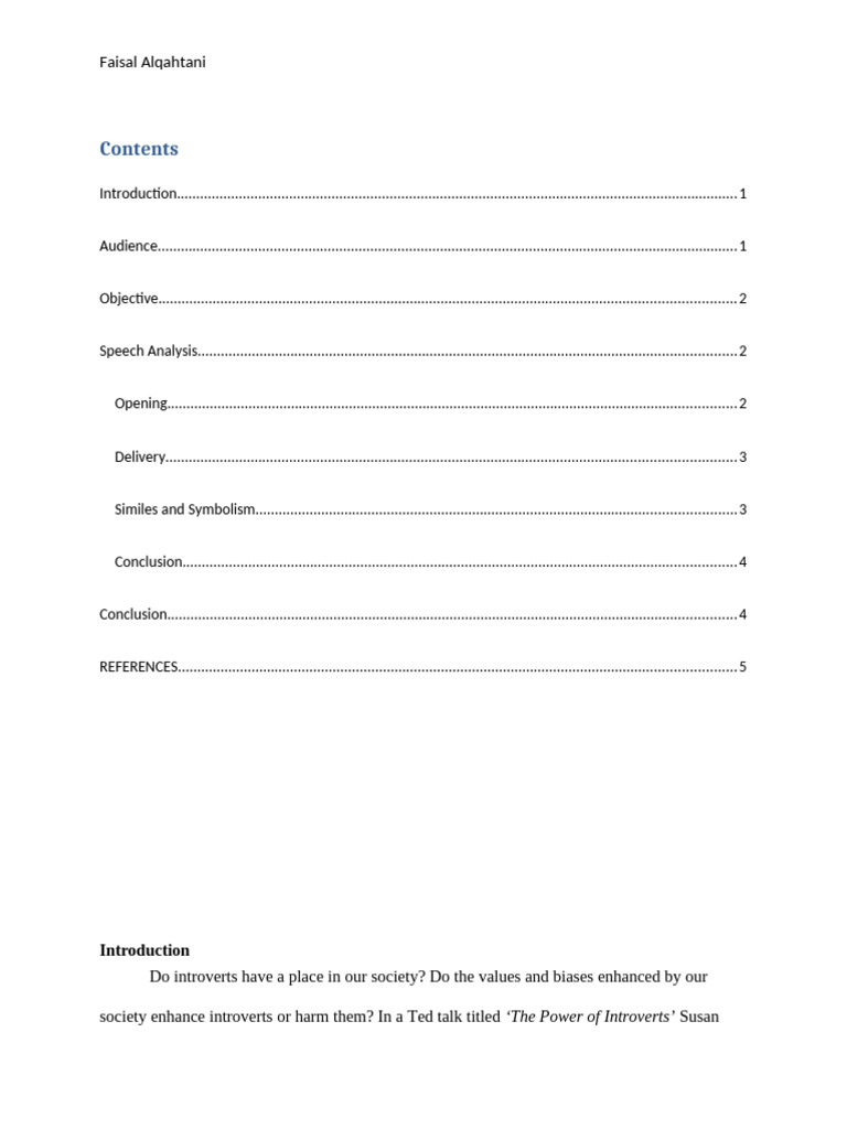 TED.edited | PDF | Extraversion And Introversion