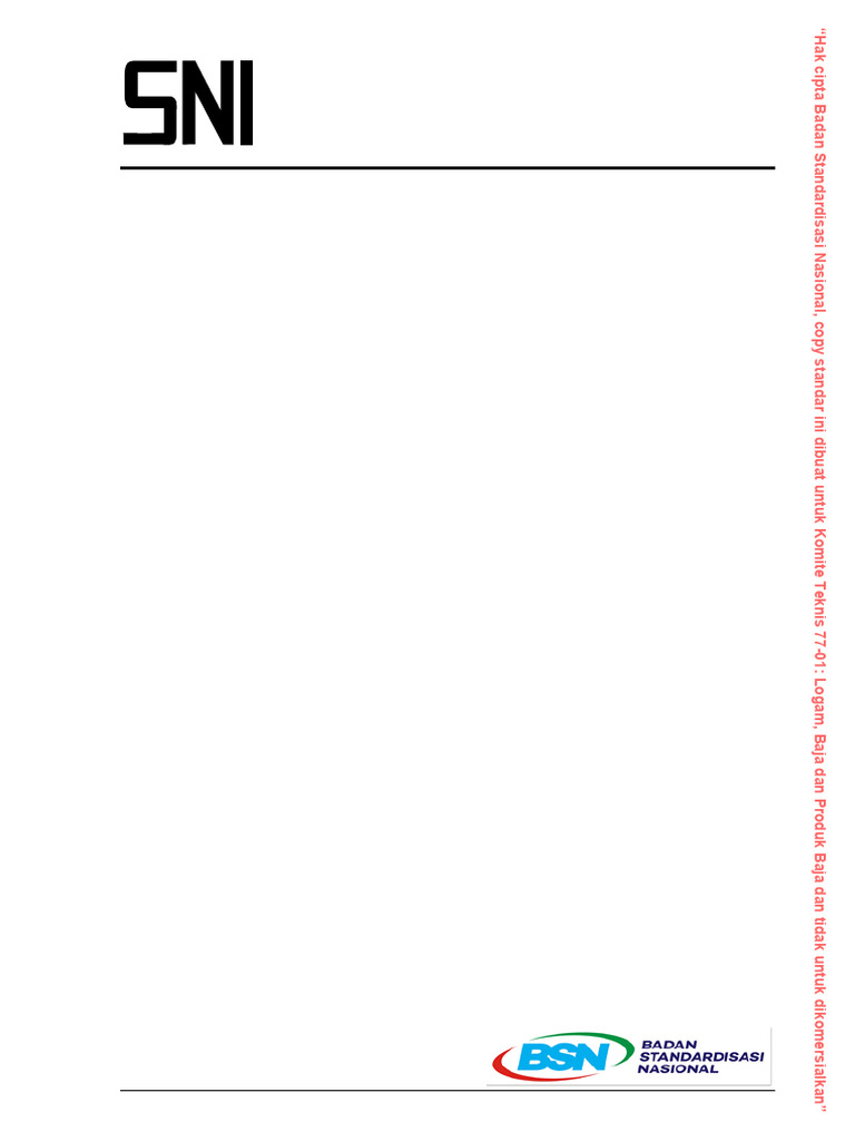 SNI 2052-2024 Baja Tulangan Beton | PDF