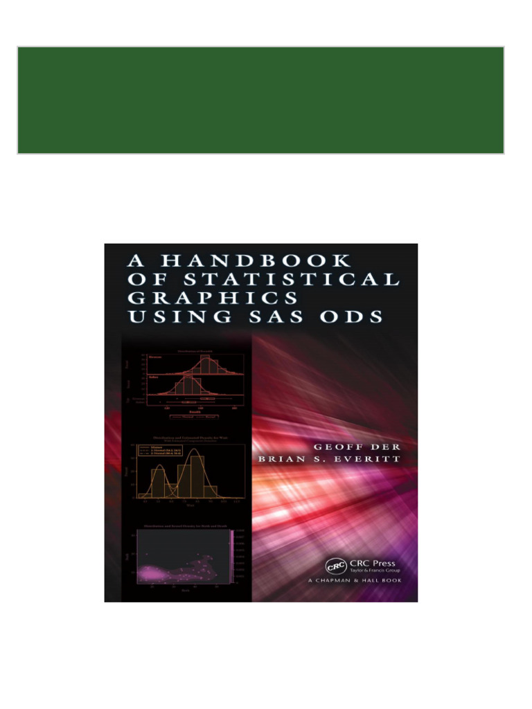Handbook of Statistical Graphics Using SAS ODS A download pdf | PDF Handbook of Statistical Graphics Using SAS ODS A download pdf | PDF