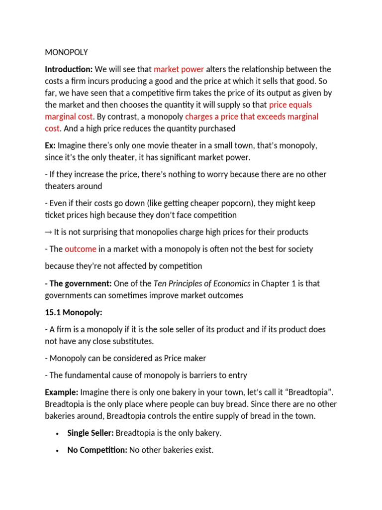 Chap 15 Presentation Script | PDF | Monopoly | Business Economics