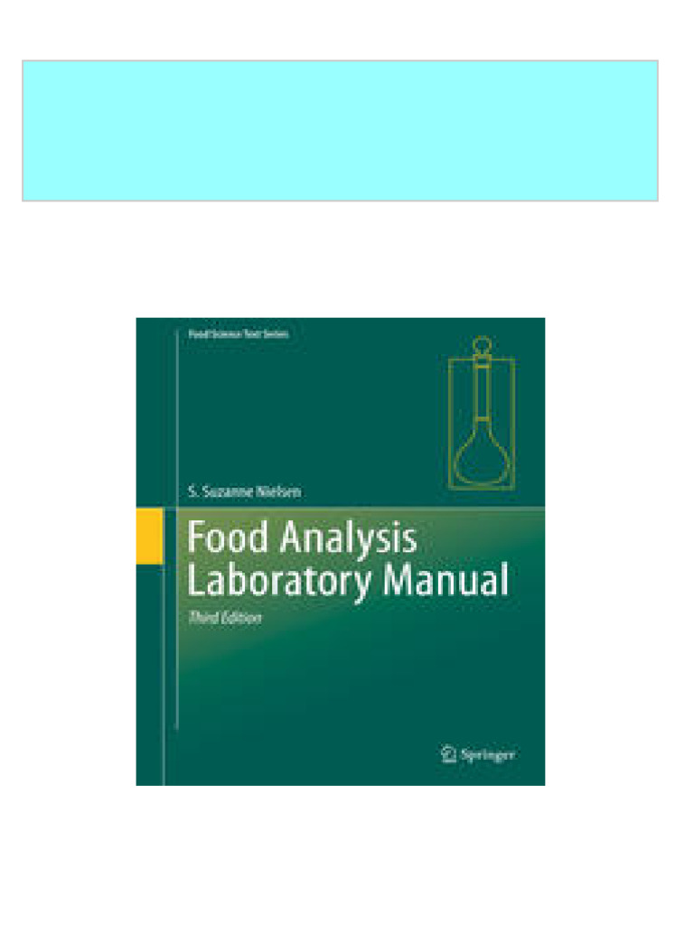 Full Download Food Analysis Laboratory Manual 3rd Edition S. Suzanne ... Full Download Food Analysis Laboratory Manual 3rd Edition S. Suzanne ...