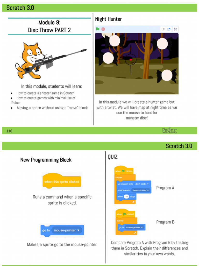 Scratch Lesson 9B (2023) | PDF