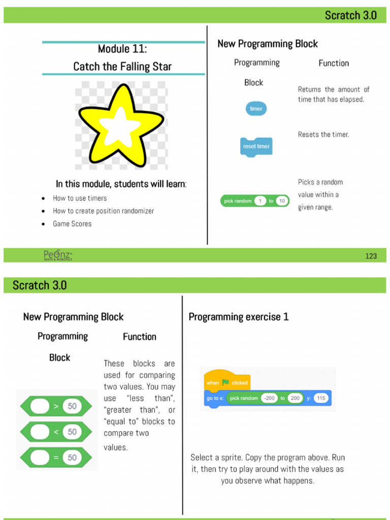 Scratch Lesson 11 (2023) | PDF