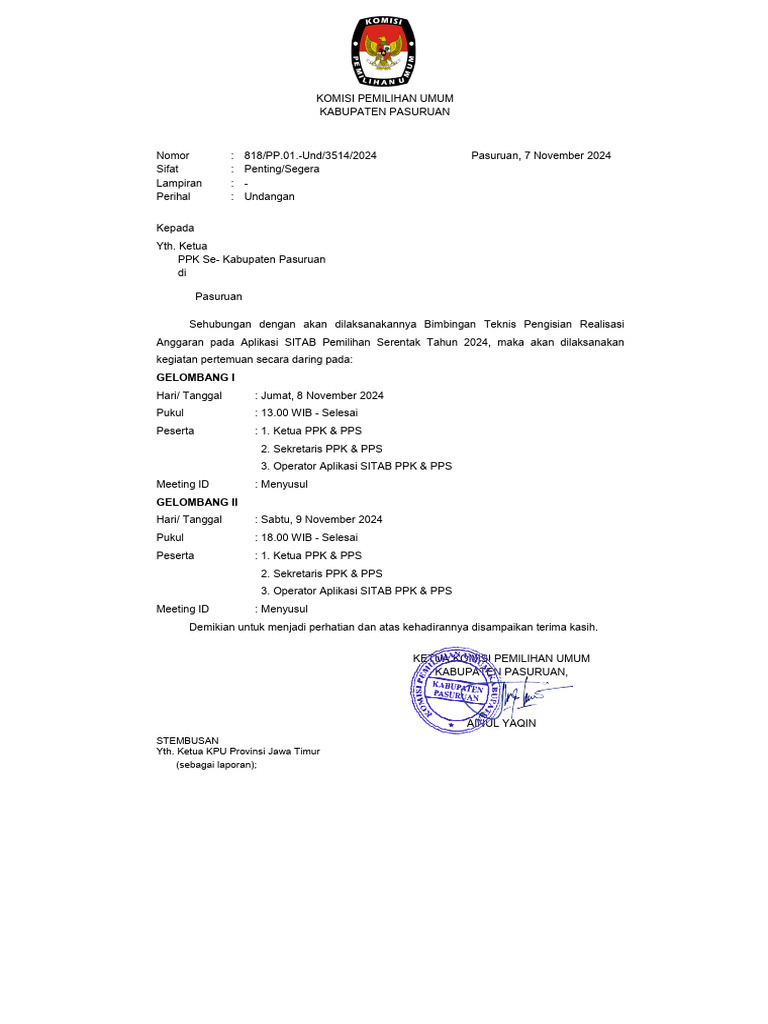 Und Bimtek Sitab Daring | PDF