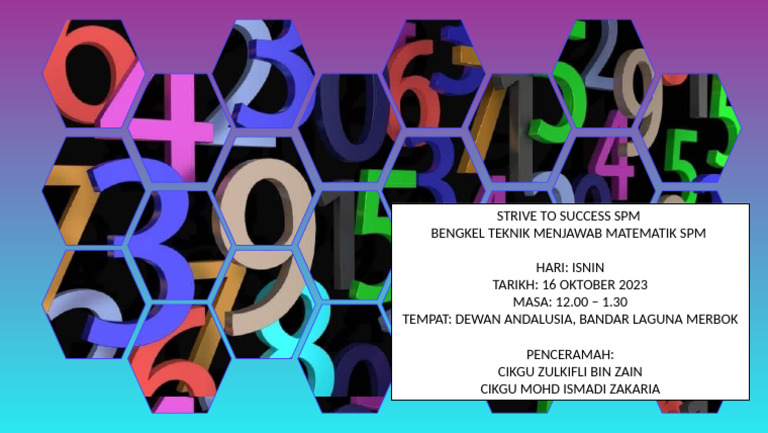 Strive To Success SPM | PDF