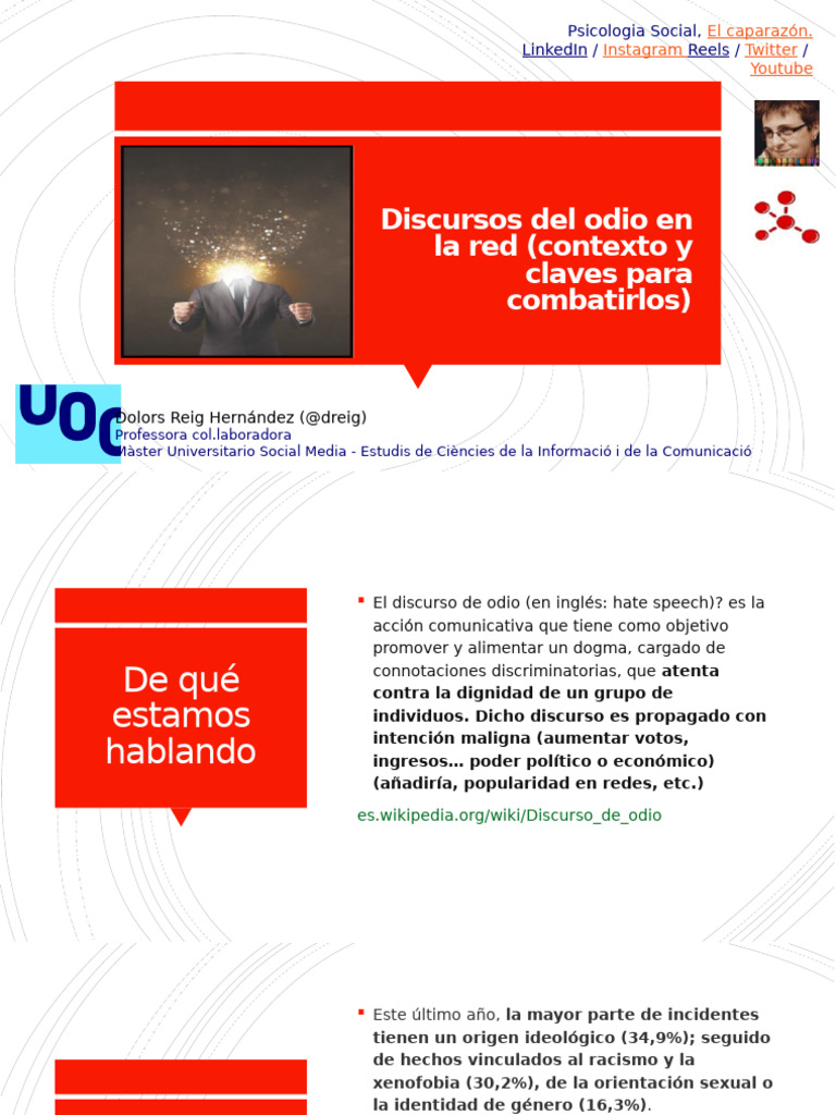Combate al Discurso de Odio Online | PDF | Parcialidad | El discurso ...