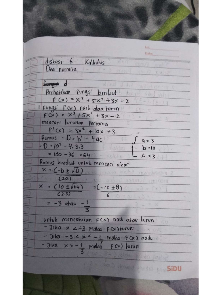 Diskusi 6 Kalkulus Dea | PDF