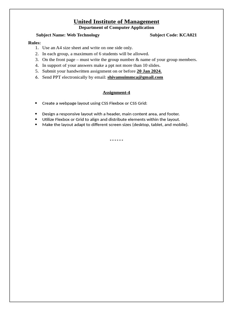 Group Assignment 4 | PDF