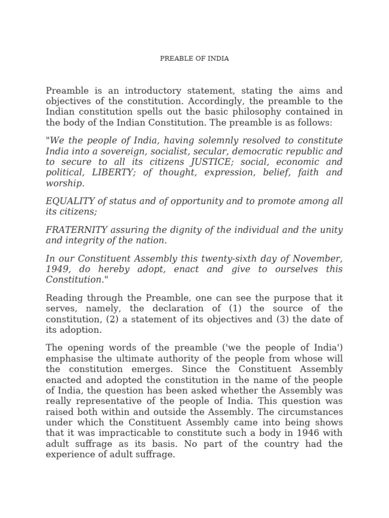 Preamble | PDF | Justice | Crime & Violence