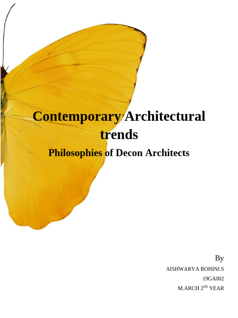 Philosophies of Decon Architects | PDF