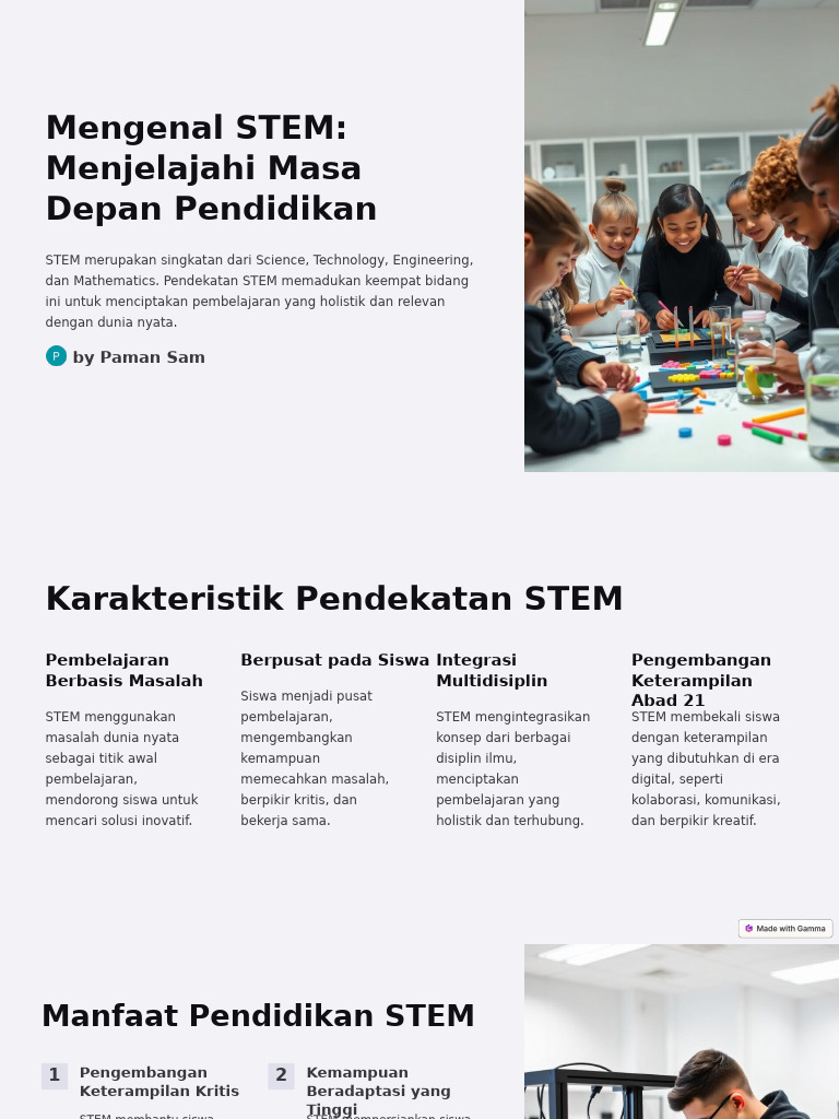 Mengenal STEM Menjelajahi Masa Depan Pendidikan | PDF