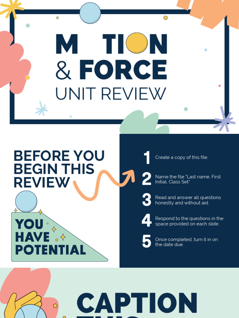Motion And Force Pdf