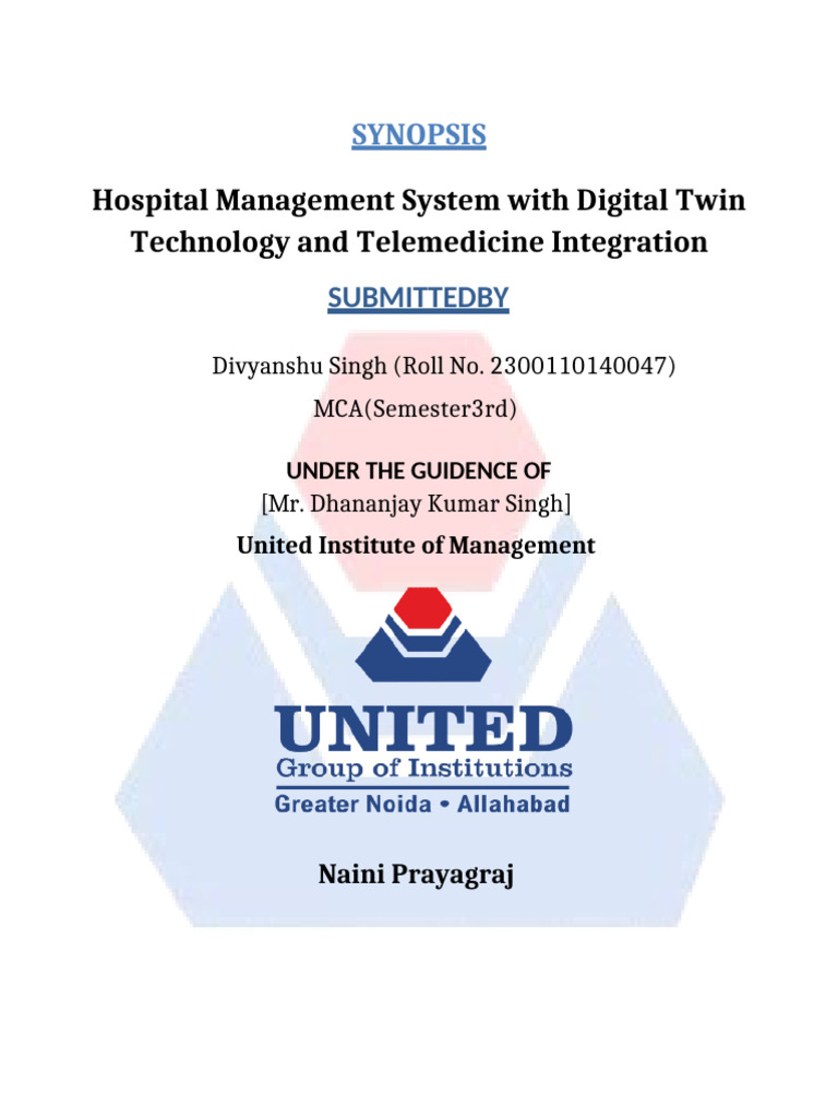 Hospital_Management_System_Synopsis | PDF | Electronic Health Record ...