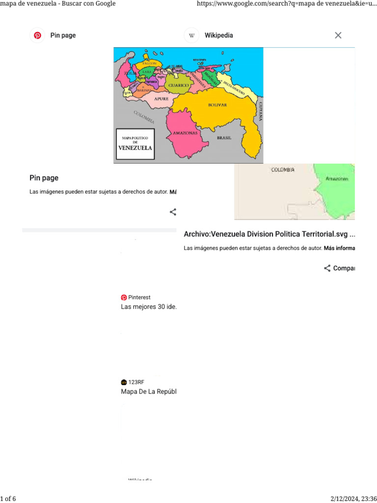 Mapas de Venezuela: Recursos y Búsquedas | PDF