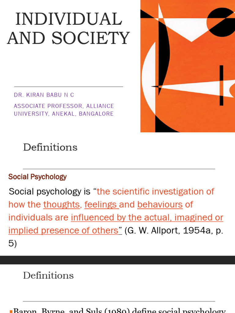 Understanding Social Psychology Principles | PDF | Social Psychology ...