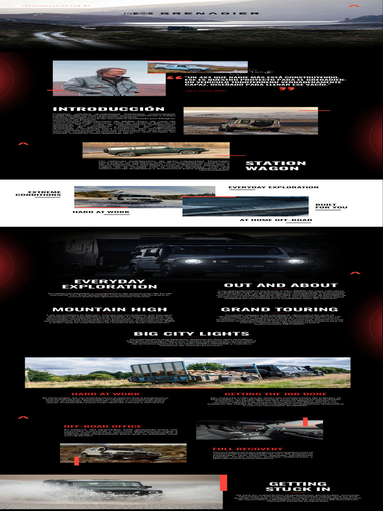 Brochure Granadier - Ineos | PDF | Tracción en las cuatro ruedas | BMW