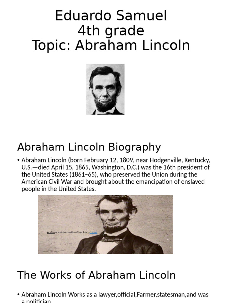 Eduardo Samuel-Abraham Lincoln | PDF