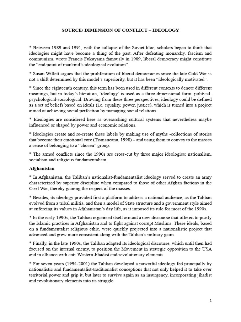 Ideology As Source of Conflict-1 | PDF | Cold War | Soviet Union