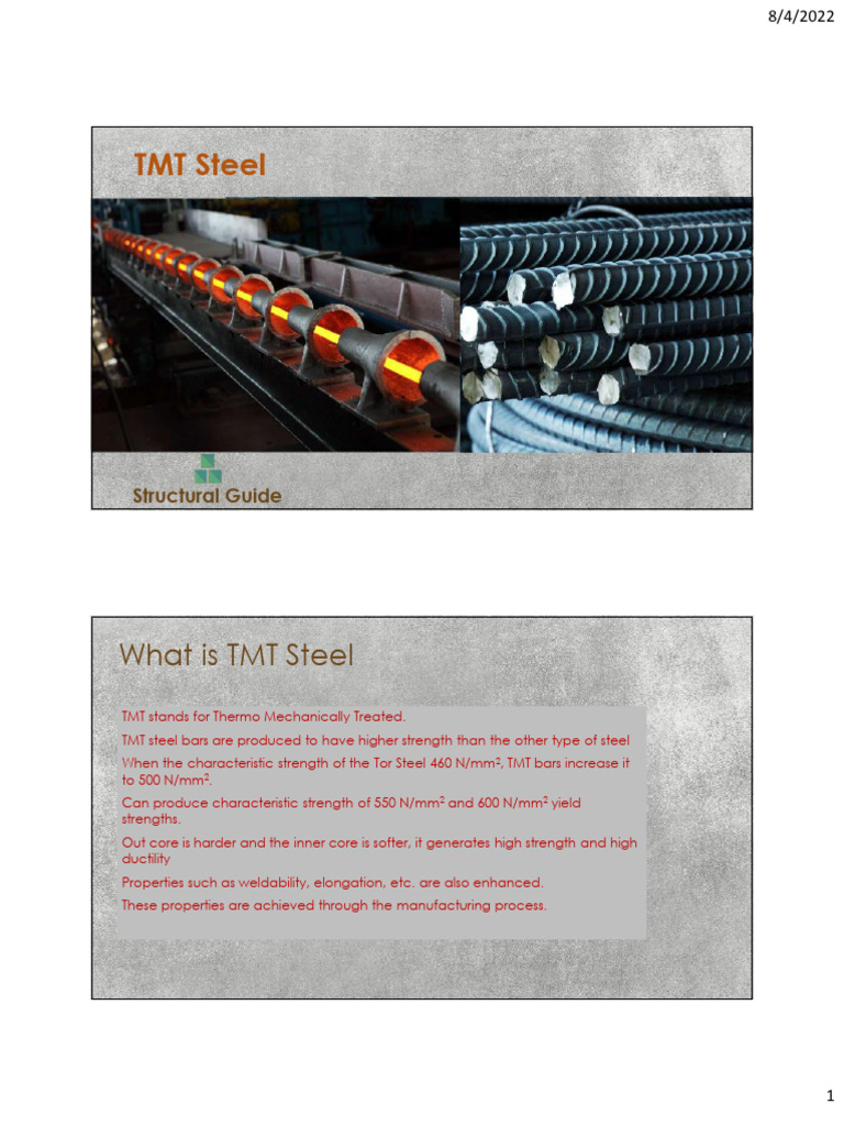 Presentation-on-TMT-Steel | PDF | Steel | Industrial Processes