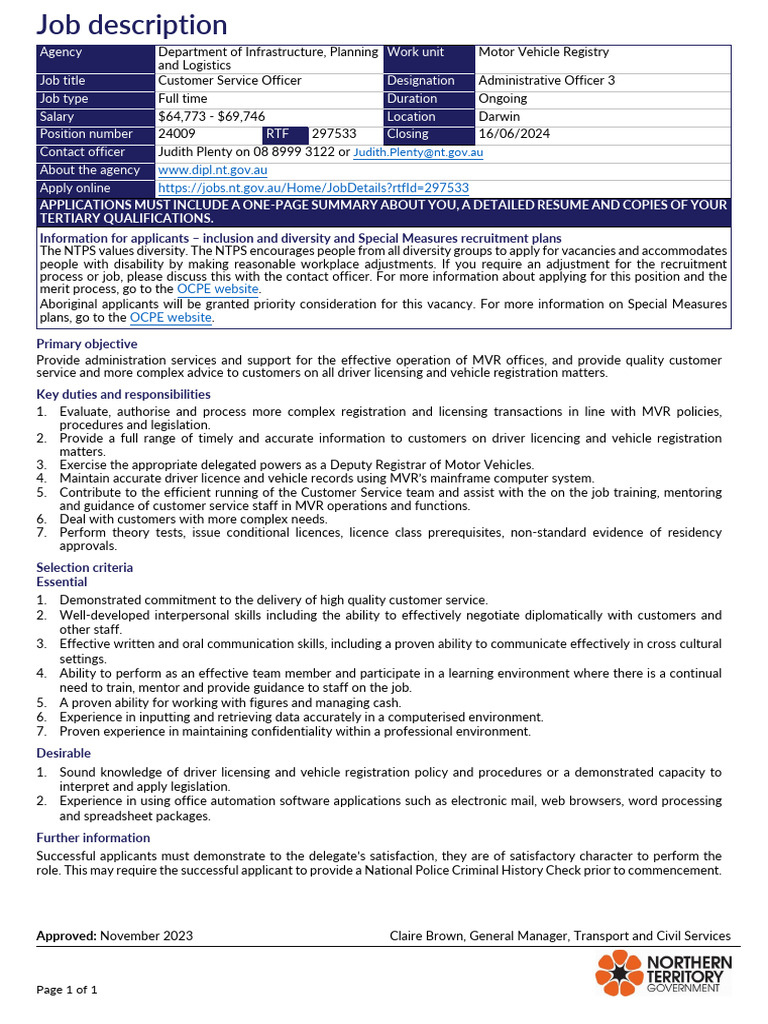 Job Description (13) | PDF | Driver's License | License