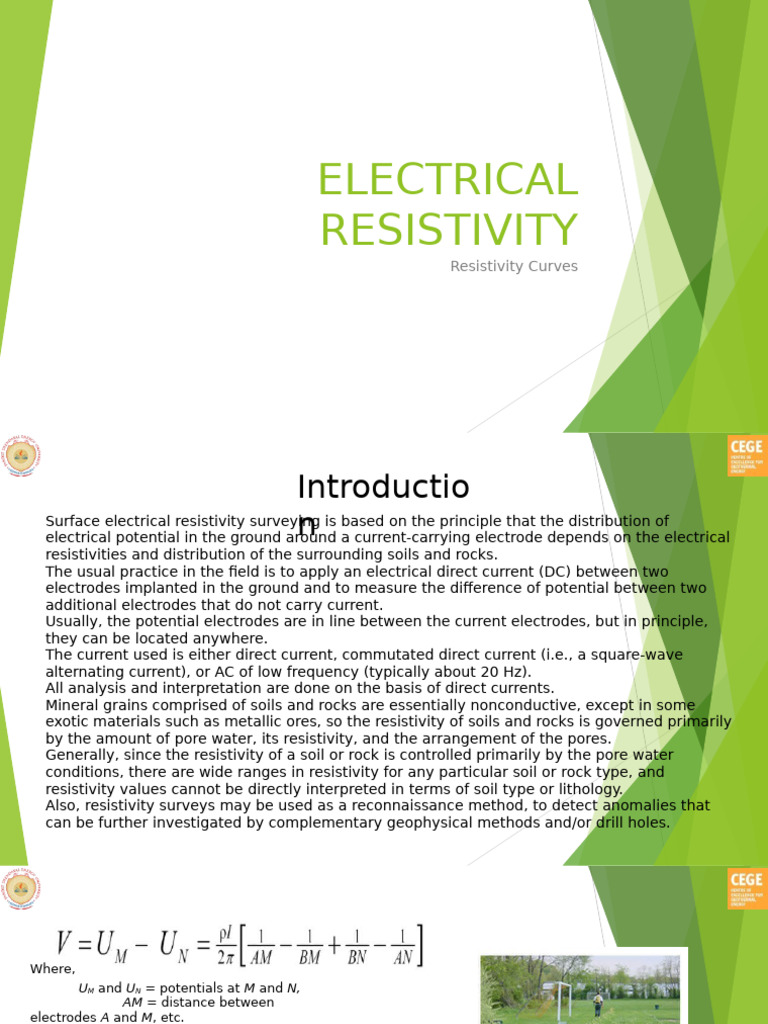 Electrical Resistivity Survey Techniques | PDF | Porosity | Electrical ...