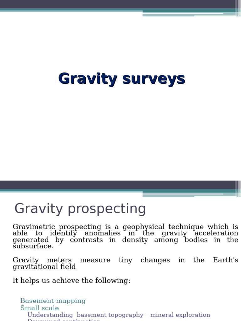 2) Gravity and Magnetic Survey | PDF | Metrology | Geology
