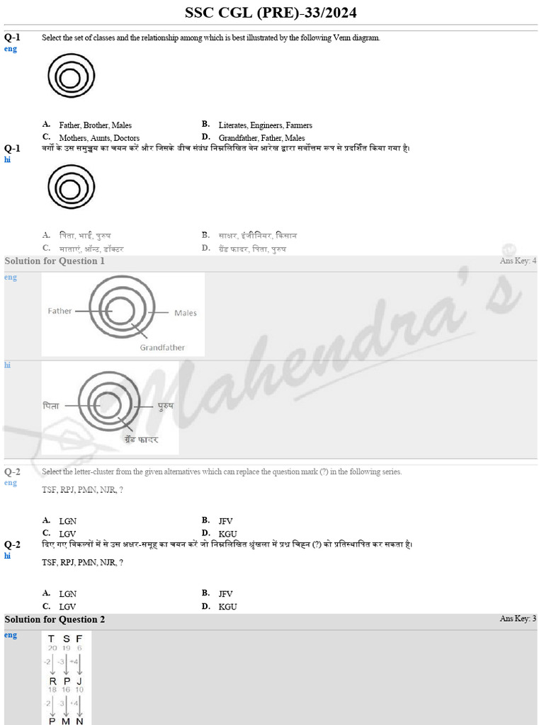 CGL Paper | PDF
