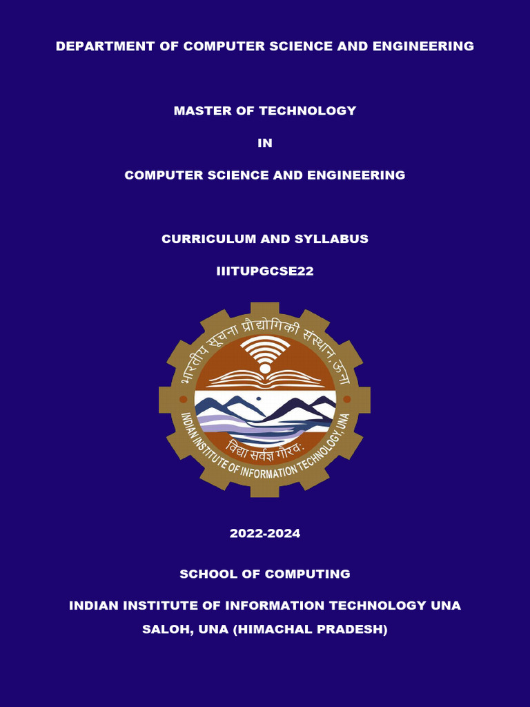 Mtechsyllabuscsebooklet Pdf Databases Statistical Hypothesis Testing 