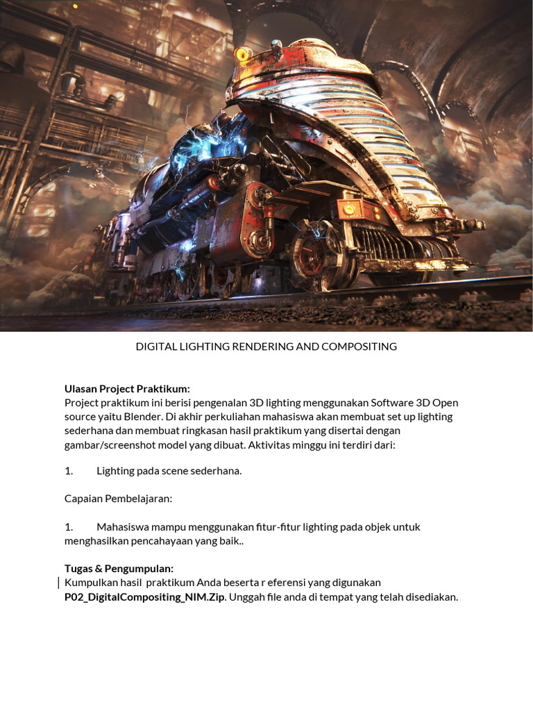 P2 - Explorasi Texture Lighting | PDF