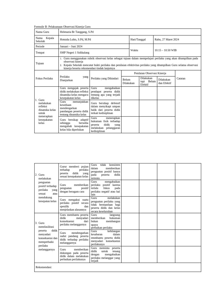Formulir B (1) | PDF