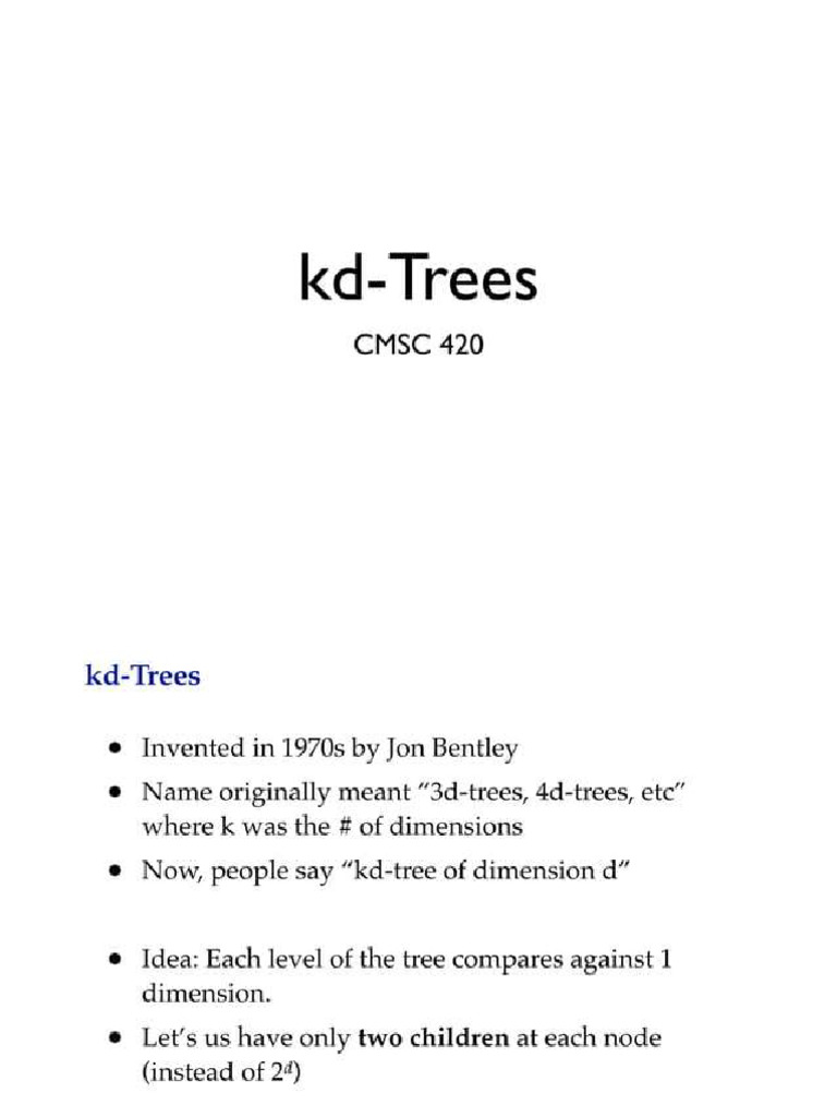 KD Trees | PDF