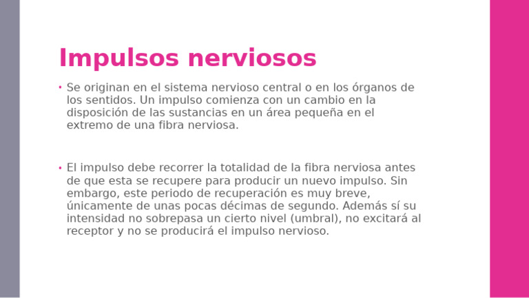 Impulsos Nerviosos | PDF