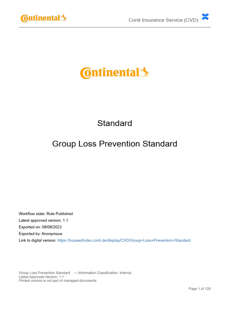 Group Loss Prevention Standard-v3-20230808_131821 1 | PDF ...