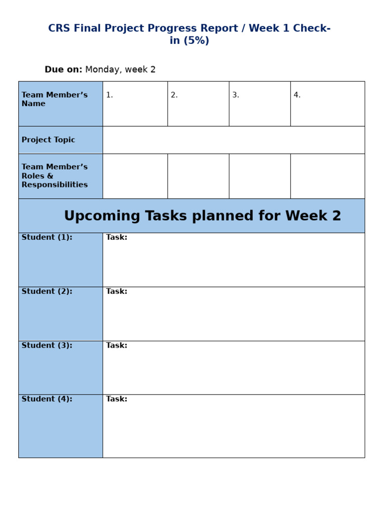 Final Project -Progress Report | PDF