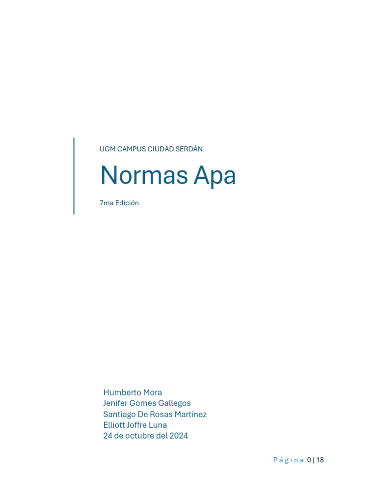 Guía de Normas APA 7ma Edición | PDF | Estilo apa | Software de la ...