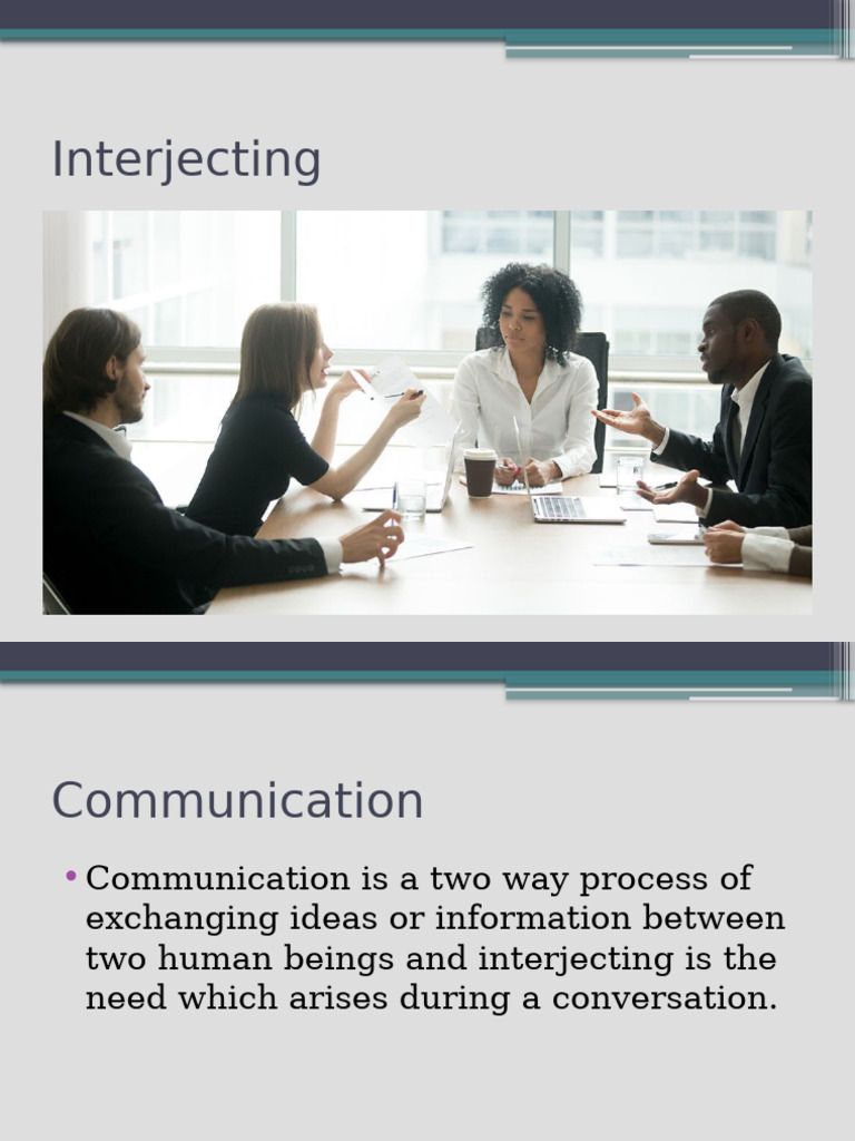 Interjecting PPT (1) | PDF