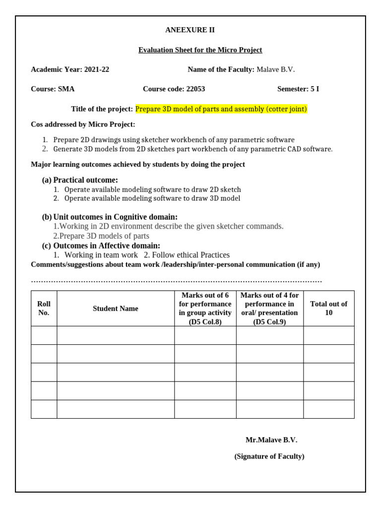 Annexure - II For Group No 1,,2,4,5,6 | PDF