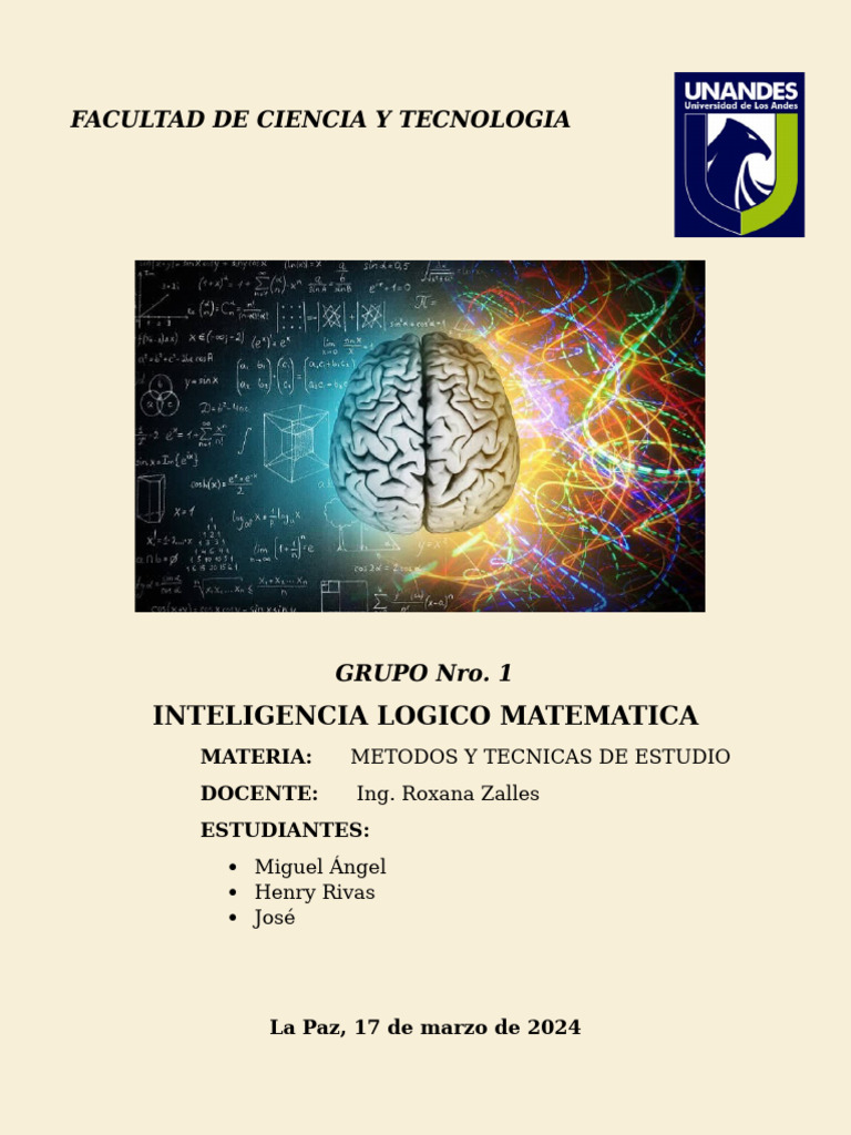 Caratula Logico Matematica | PDF