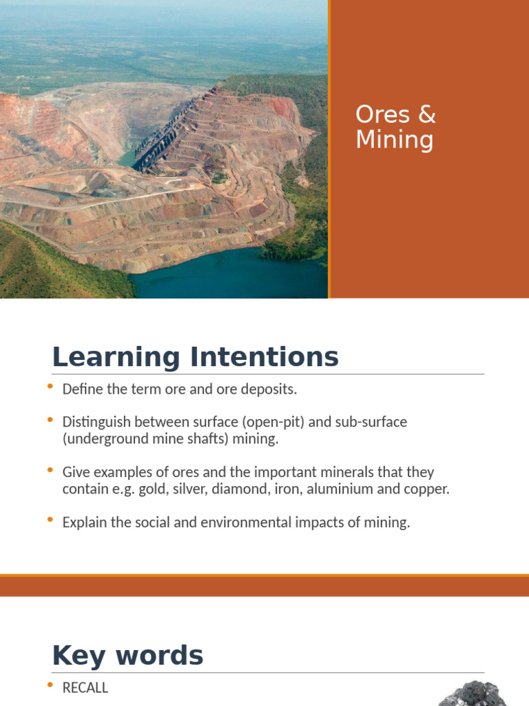Ores & Mining | PDF | Mining | Ore