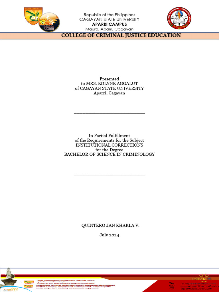 CA1 | PDF | Prison | Crisis Management