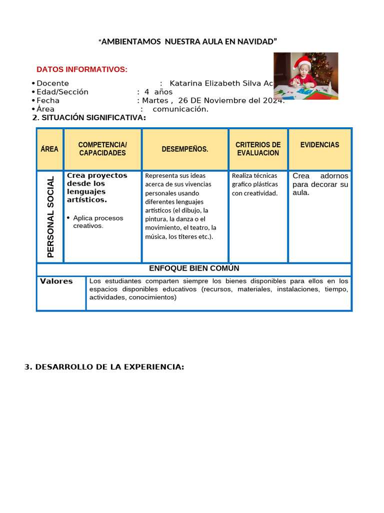 SESION DE Decoremos El Aula para La Fiesta Del Perú | PDF | Salón de ...