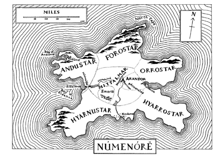 Numenor by Christopher Tolkien 1 | PDF