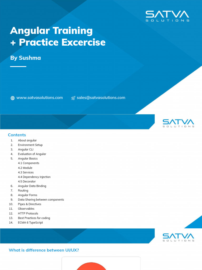 Angular Training Practice Excercise Pdf Class Computer Programming Java Script 4113