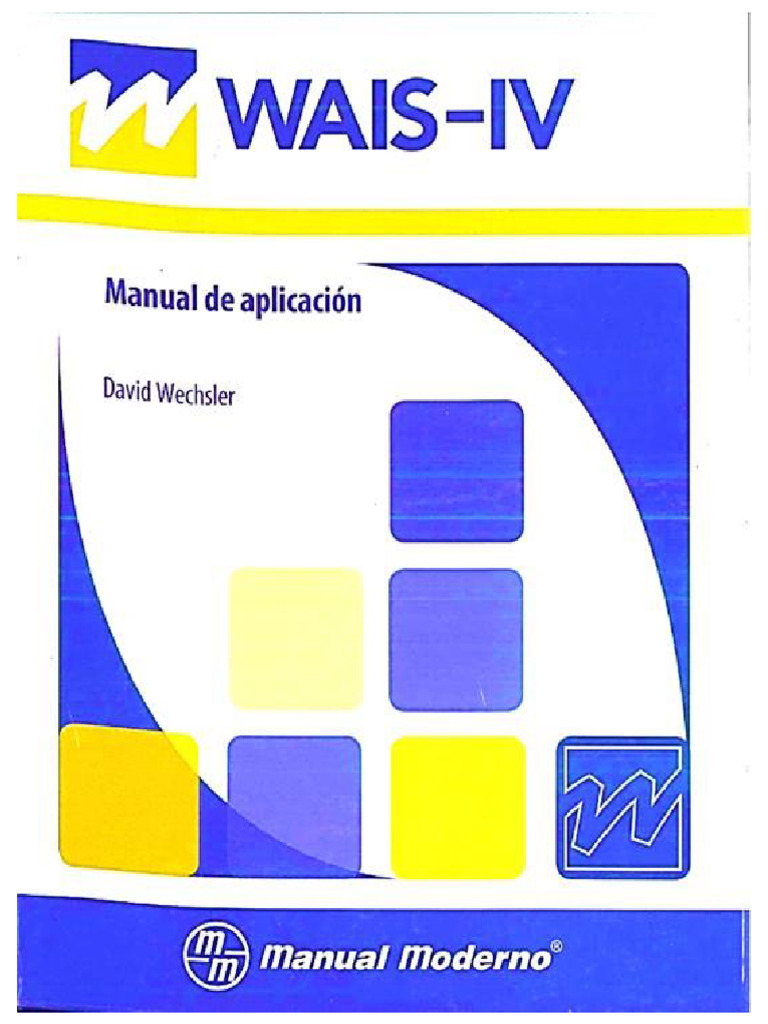 WAIS IV MANUAL PARTE 1 | PDF