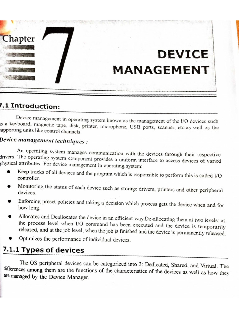 Unit 4 Device Management | PDF