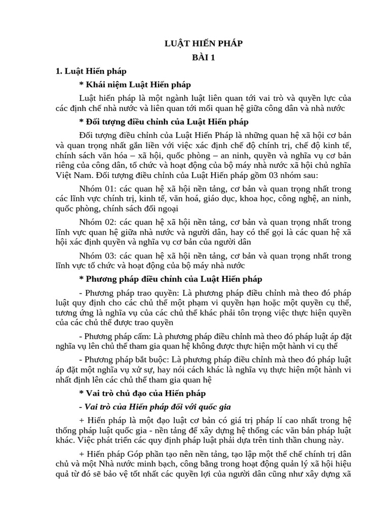 Đề cương LHP | PDF