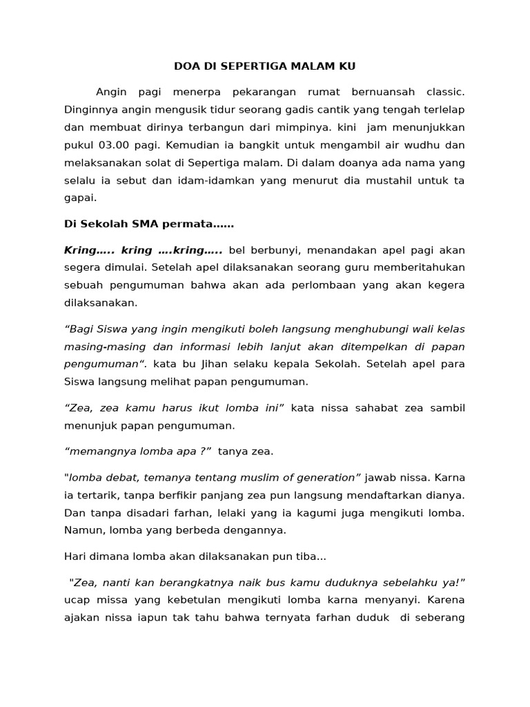 Doa Di Sepertiga Malam Ku | PDF