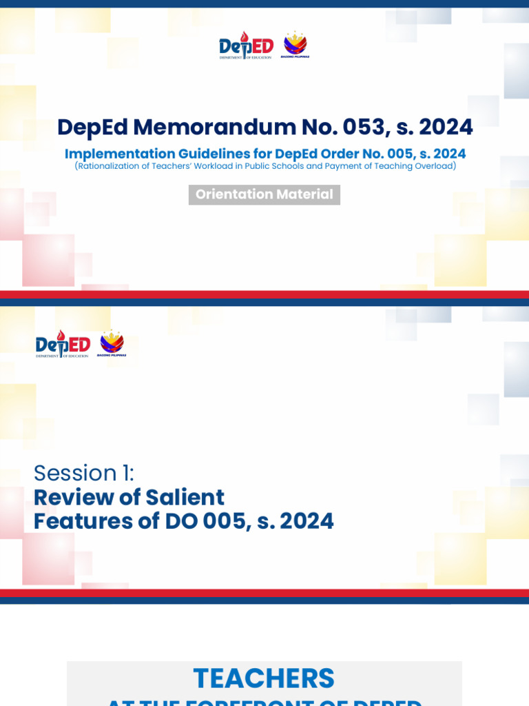 dm53s2024 Orientation Sdo Bulacan | PDF | Teachers | Mentorship