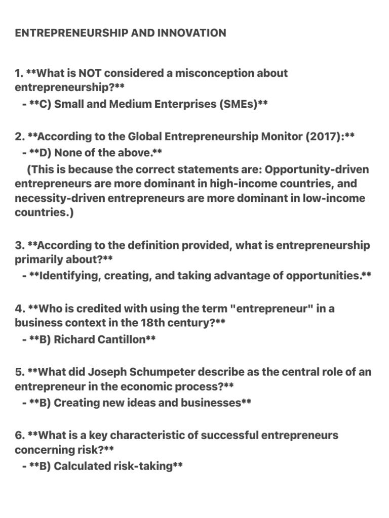 Entrepreneurship and Innovation | PDF | Entrepreneurship | Partnership