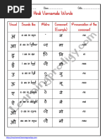 Devanagari Chart | PDF | Consonant | Languages
